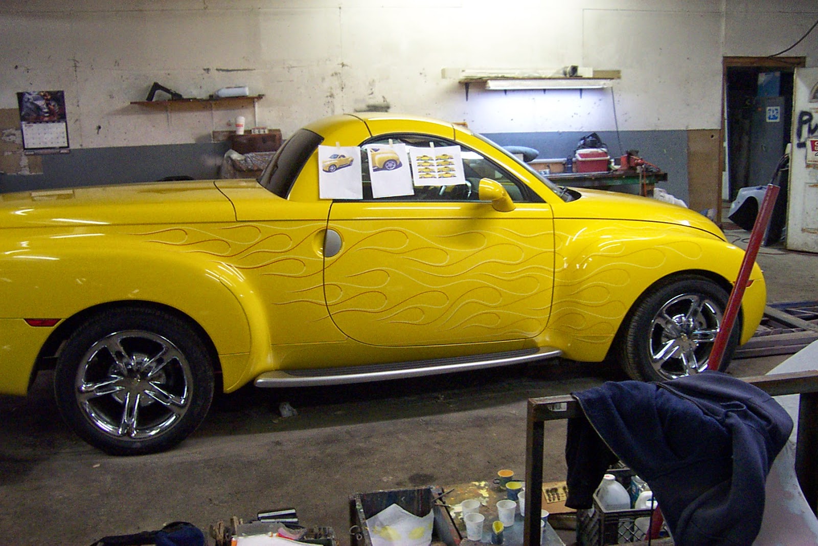 Dennis Day Designs - Lettering, Pinstriping; Murals: Flames