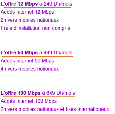 Offre internet Orange Maroc - Ma-Gov