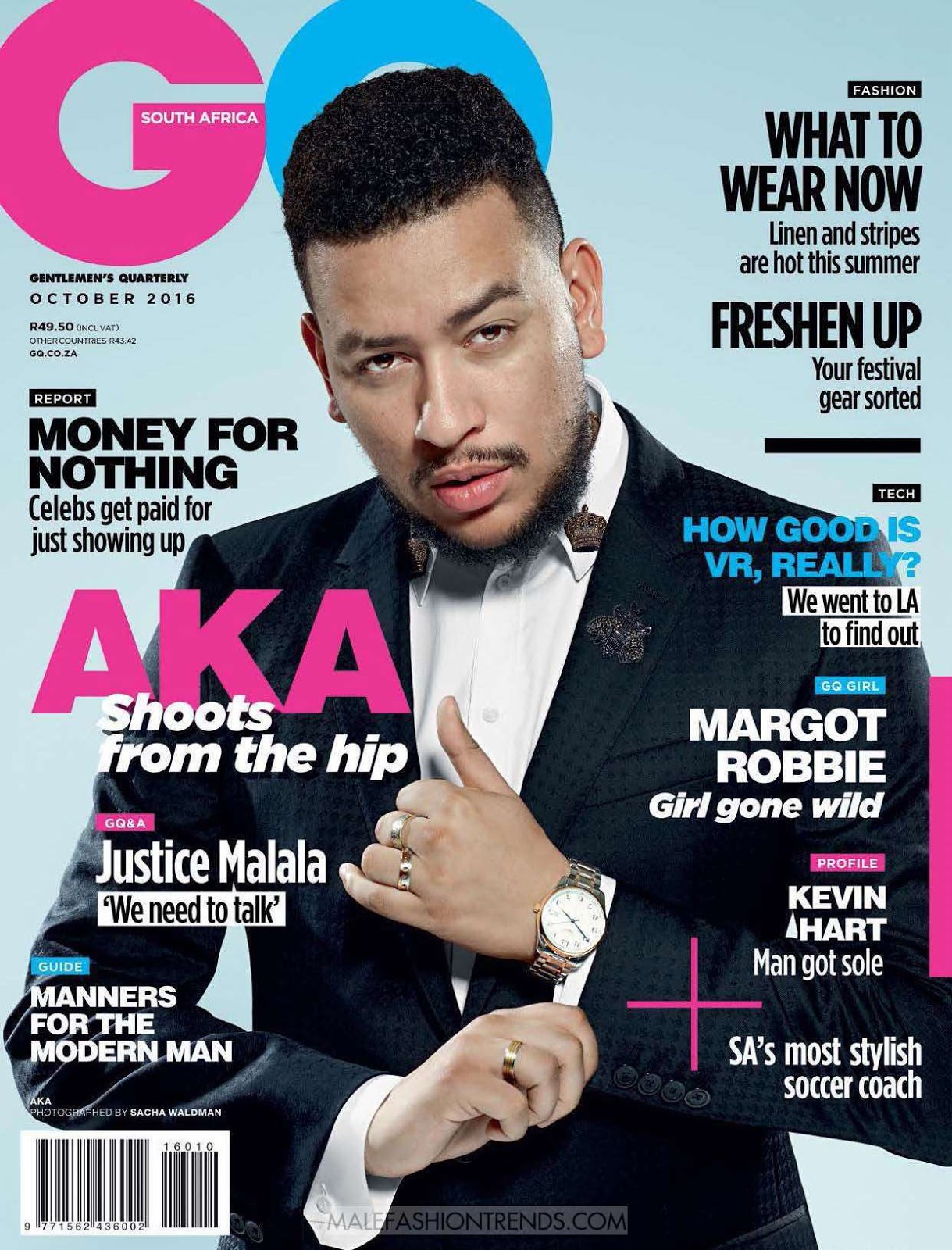 Kiernan Jarryd Forbes por Sacha Waldman para GQ Sudáfrica