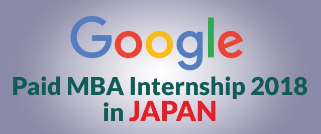 SCHOLARSHIP: Paid MBA Internship 2018 at Google in Japan