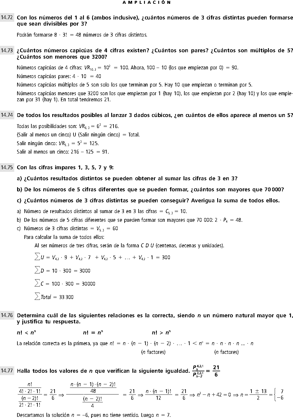 COMBINATORIA EJERCICIOS RESUELTOS PDF