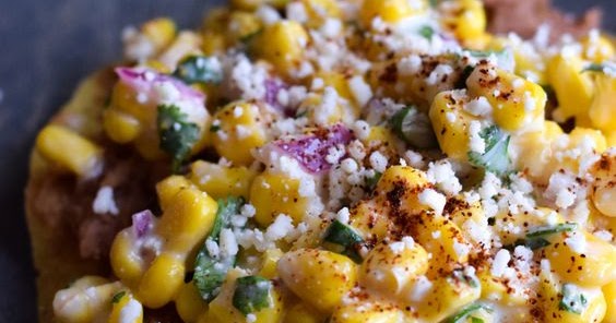 Mexican Street Corn Tostadas - healthy dinner recipe