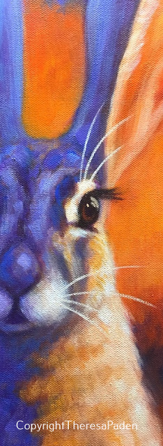Original Southwest Art Jack Rabbit Painting by Theresa Paden