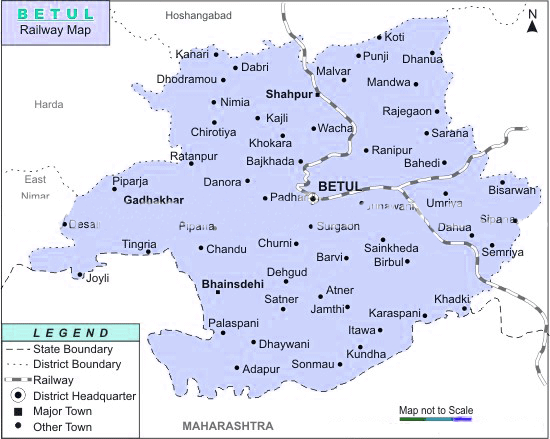Rail-Map-india: Betul_railway_map