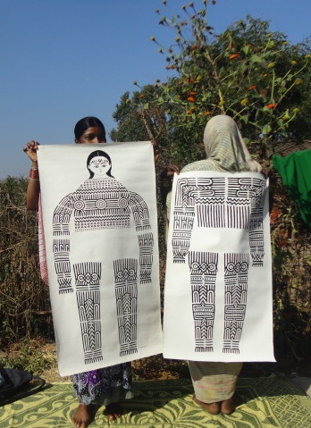 GOND AND BHIL ART: Tattoo Art of the Baiga tribe.