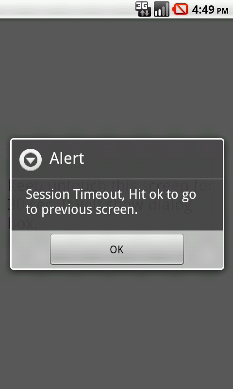 Android Tutorials: Session Time Out Android Demo Application