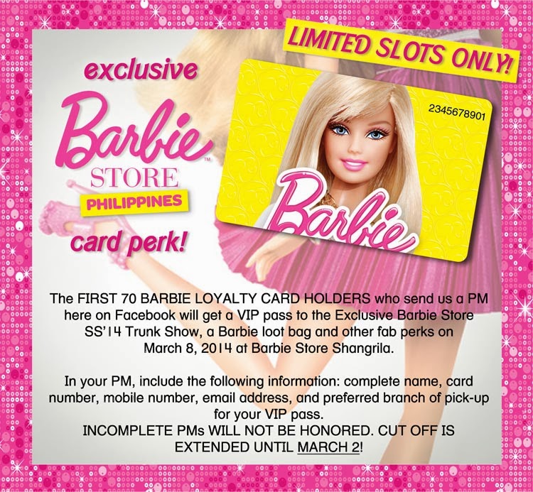 The Mommy is Always Busy: Exclusive Barbie Store Card Perk!