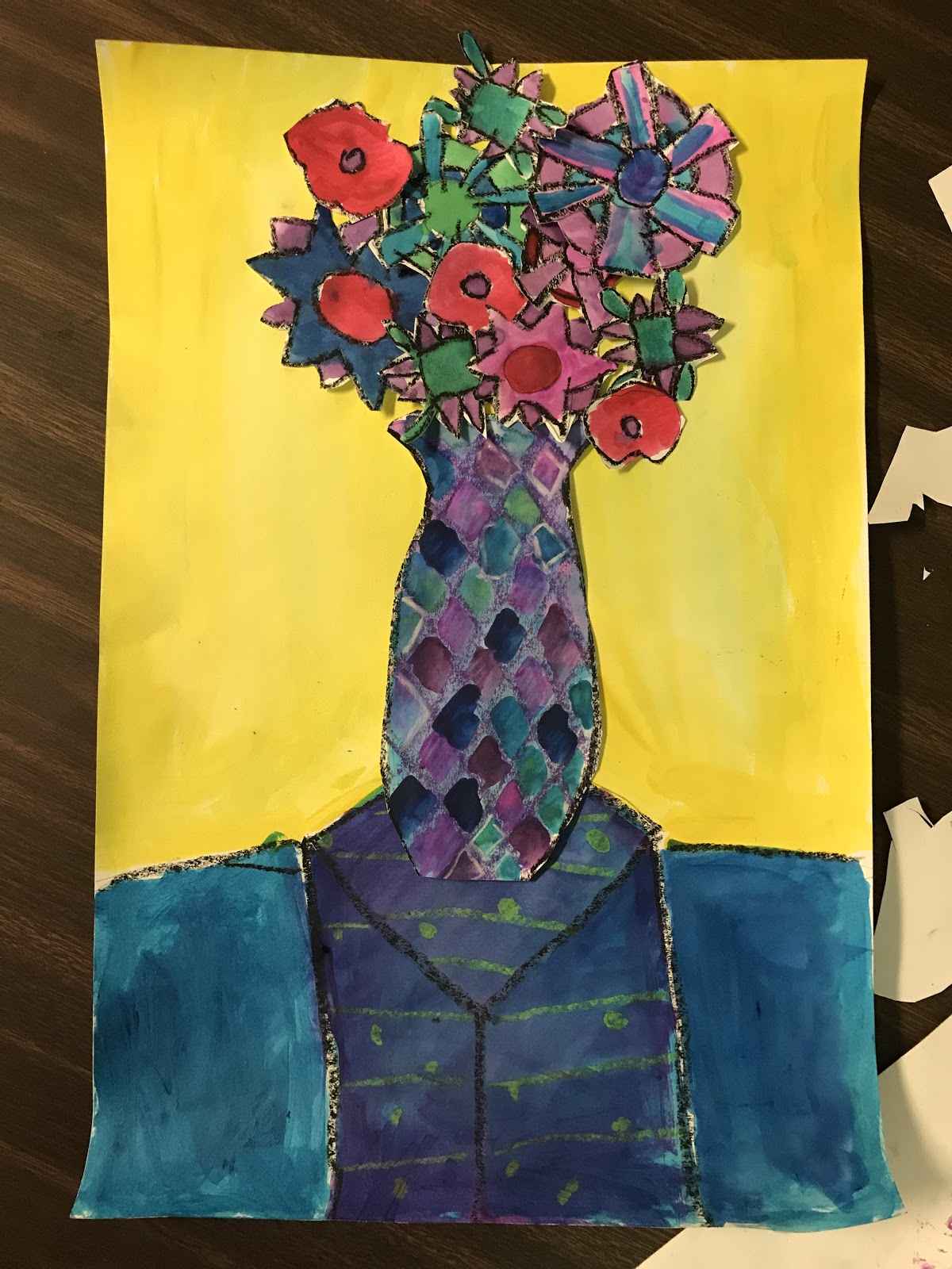 Elements of the Art Room: 3rd grade Spring Flowers