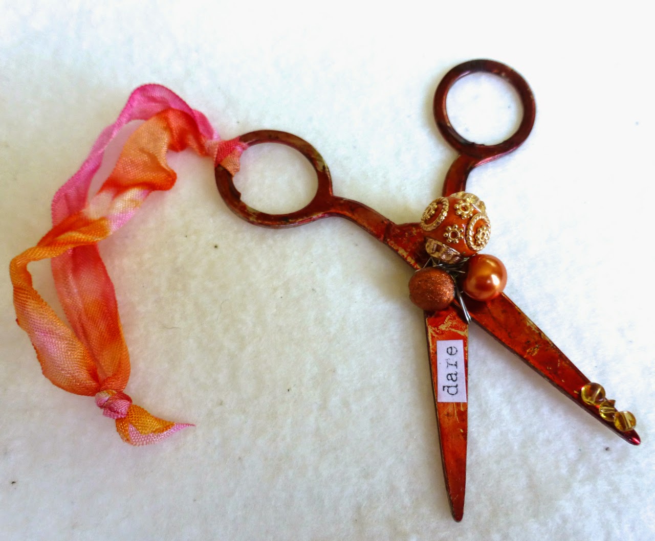 Made by Nicole: Embellished Scissors: DARE