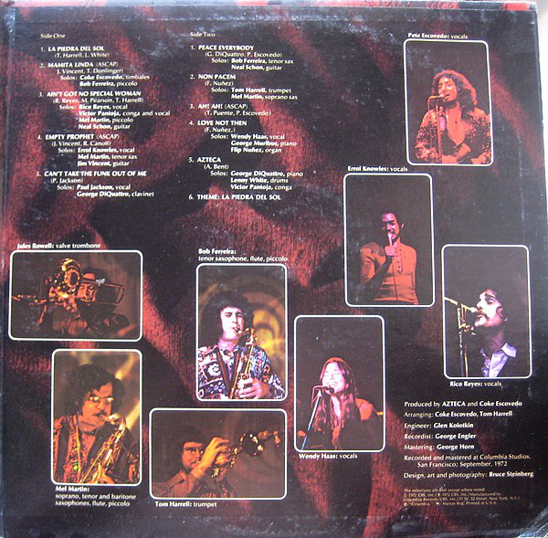 johnkatsmc5: Azteca “Azteca” 1972 first lp one of the best albums of ...