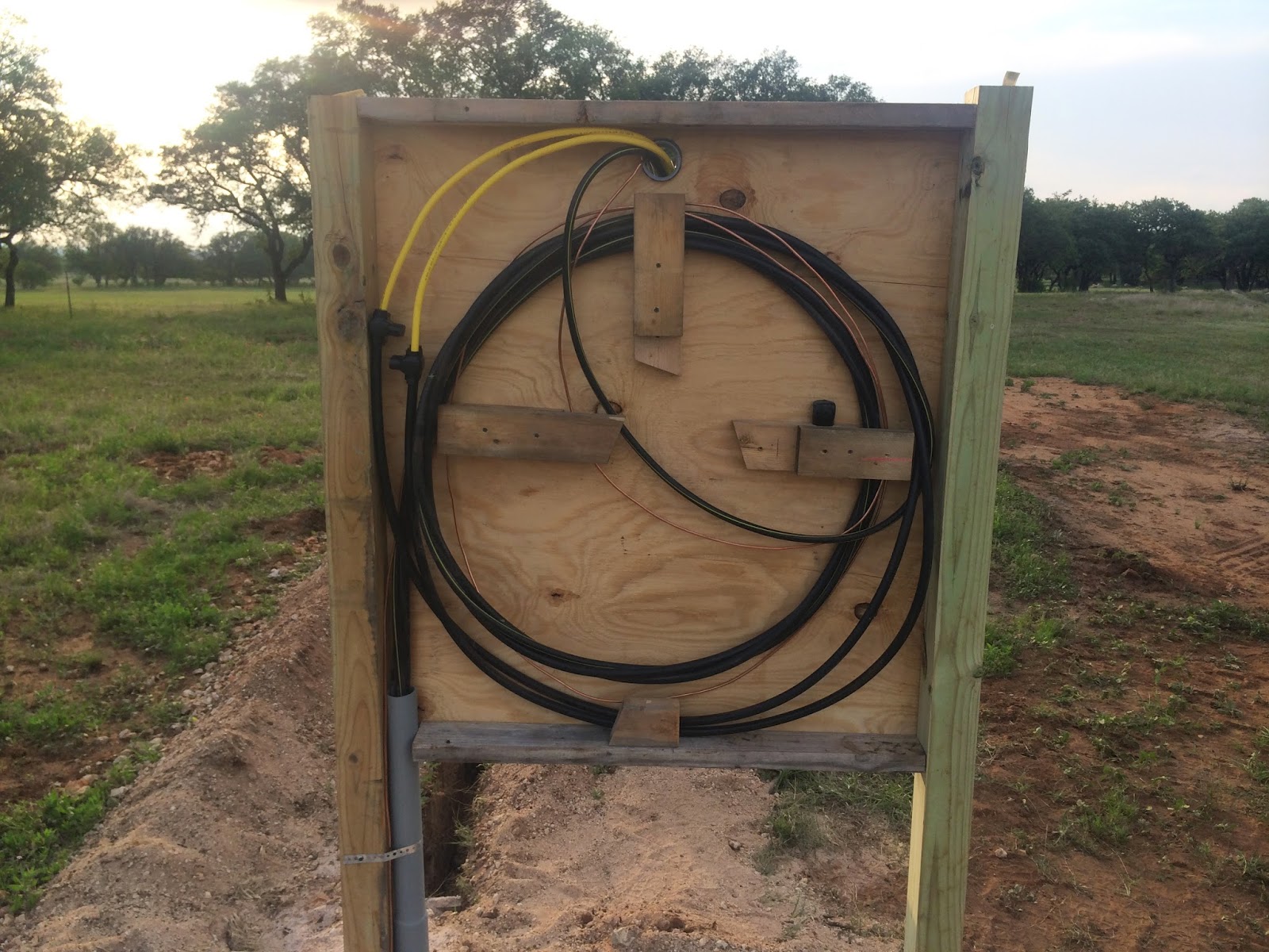 Stockton House: Installed the temporary electrical panel for power ...