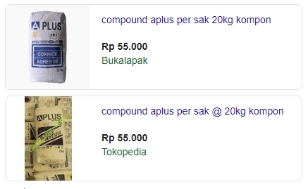 Daftar Harga Kompon Bangunan (Tembok Plafon Dll) - 2019 - Pasaran