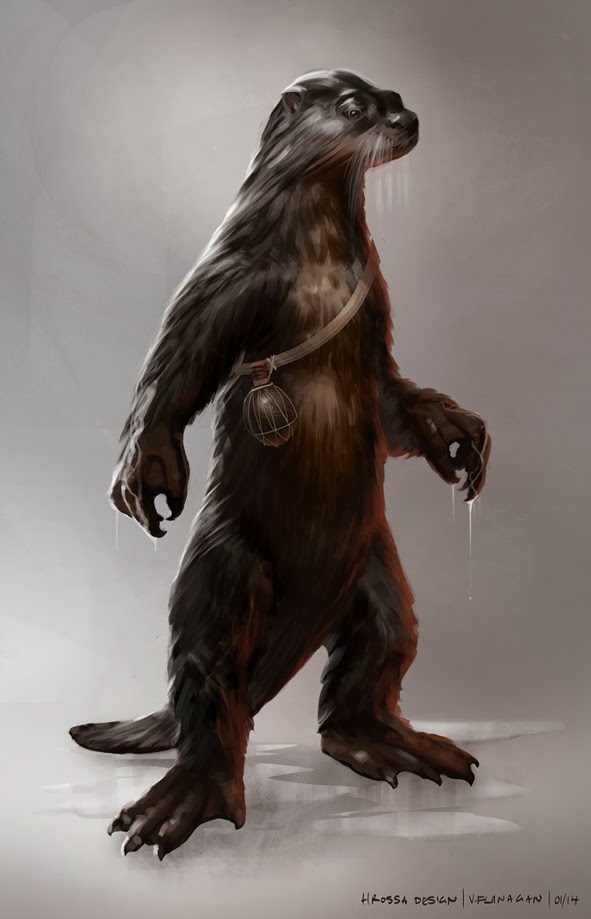 Vaughan Flanagan's Illustration Blog: The Hrossa - Out of the Silent Planet