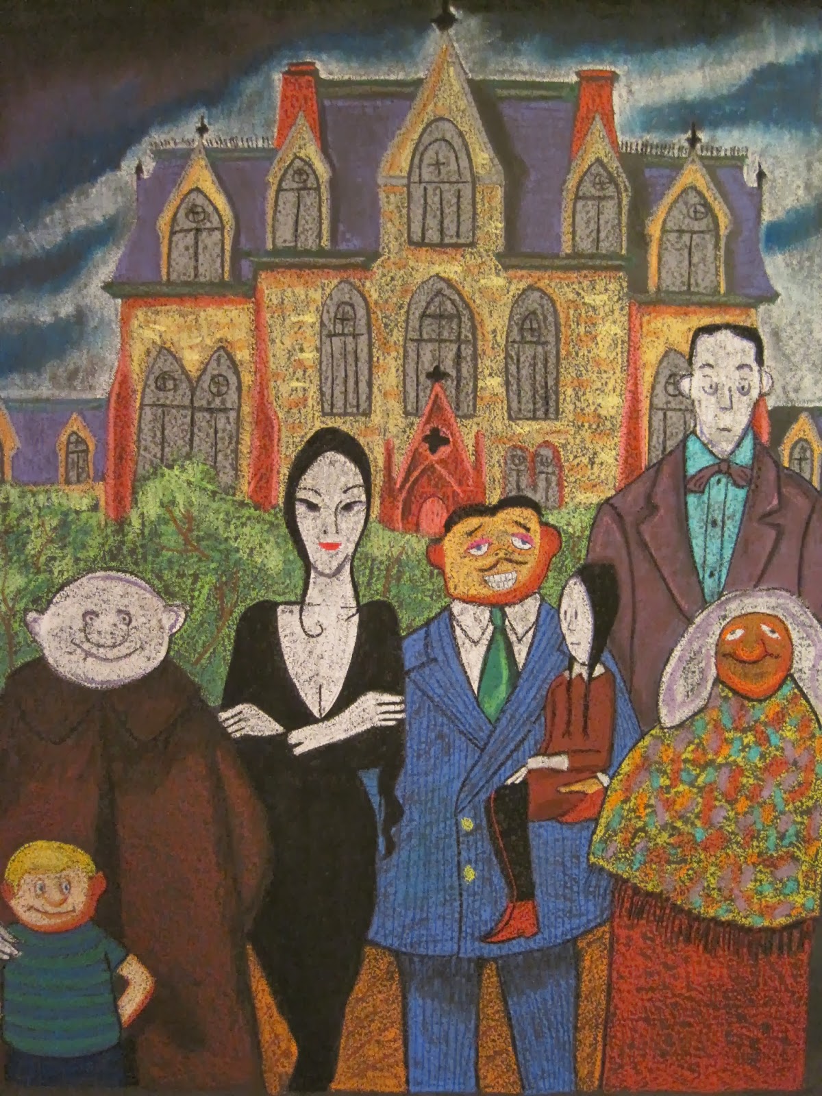 It's a Chalkboard Muralcle!: The Addams Family