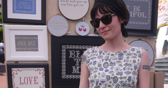 Urban Fieldnotes: Cross-Stitching in Style — Kimberly Scola of Chez ...
