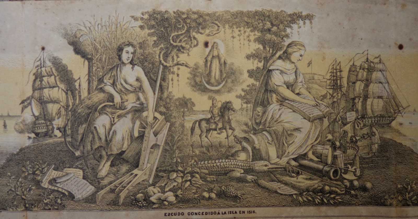 CUBA Y SU HISTORIA: LA COLONIA EN CUBA: MAPA E ILUSTRACIONES
