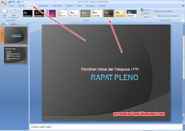 7 Langkah Membuat Desain Presentasi Dengan Menggunakan Template ...