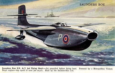 aerosngcanela: O hidroavião a jato Saunders-Roe SR.A/1