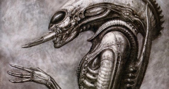 Alien Explorations: HR Giger: Alien stage III version 2 side view (work ...