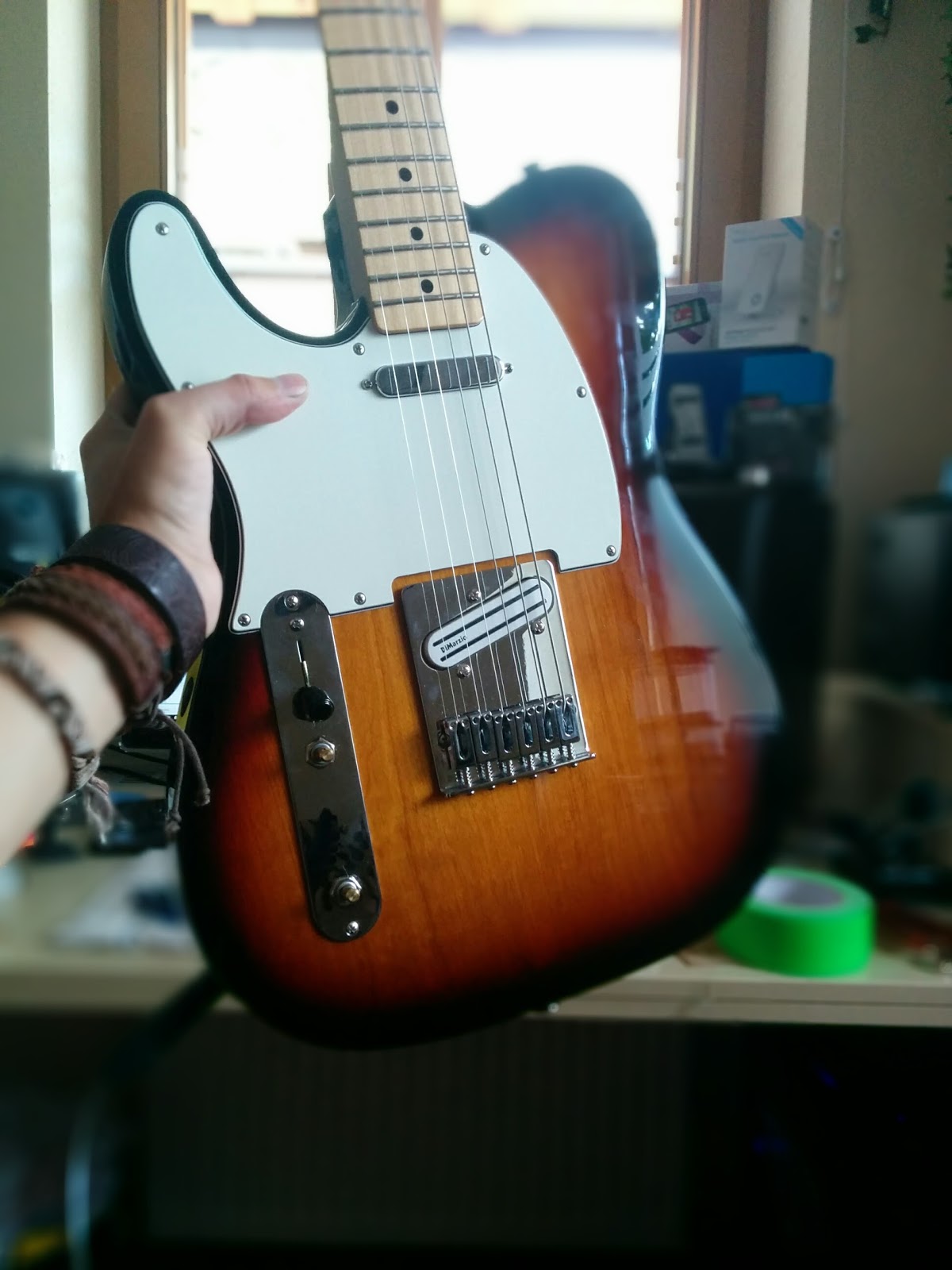 Fender Telecaster Mexico '14 Lefty - Shielding & DiMarzio Tone Zone T ...