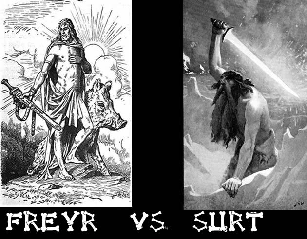 Bubo's Blog: Ragnarok: Freyr vs. Surt