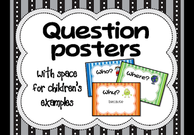 A Crucial Week: Question word posters freebie