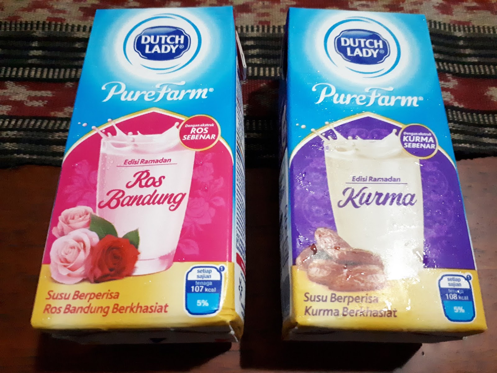 Dutch Lady Pure Farm Edisi Ramadan, Berperisa Ros Bandung & Kurma