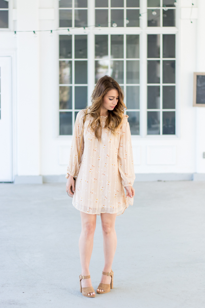 OOTD - Peach Off The Shoulder Dress | La Petite Noob | A Toronto-Based ...