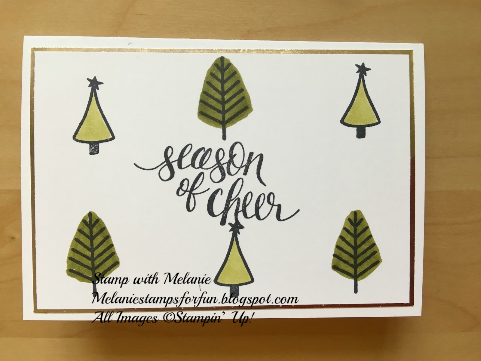 Stamp With Melanie: Christmas Notecards Part Two