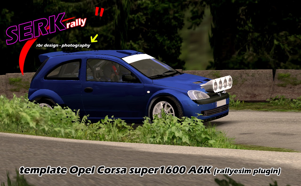 SERK rally: Templates OPEL MOTORSPORT