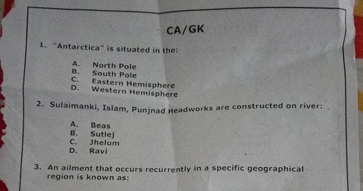 nts past paper - nts, ots, bts sample paper - fpsc, ppsc - General ...