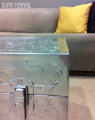 The Suite Revival: Silver Metallic Trunk.