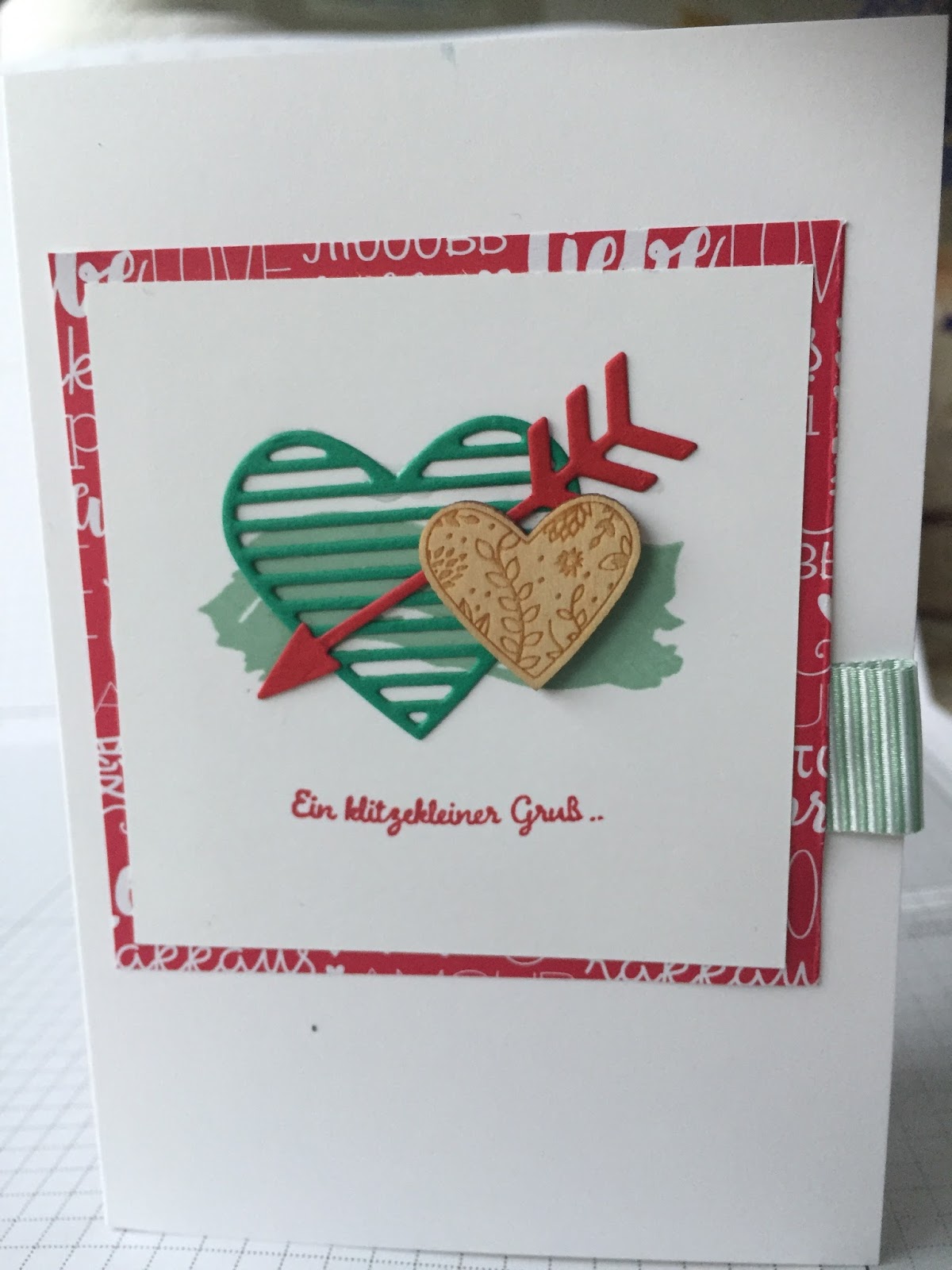 Scraproomboom: Mit Gruß und Kuss