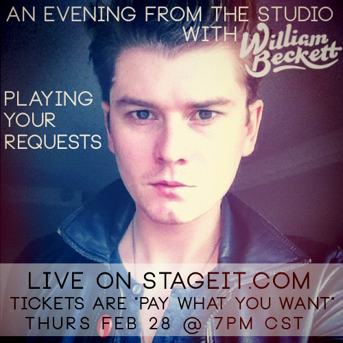 Musical Notes: William Beckett live from the studio