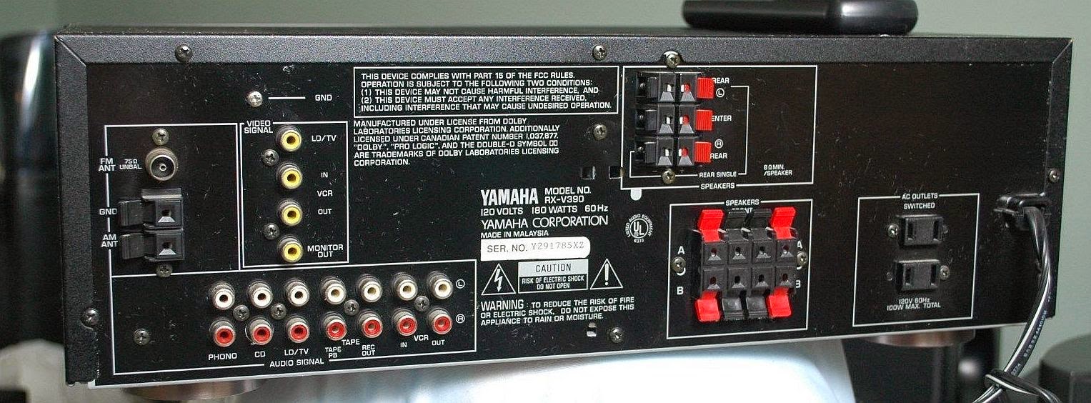 Yamaha RX-V390 - AV Receiver | AudioBaza