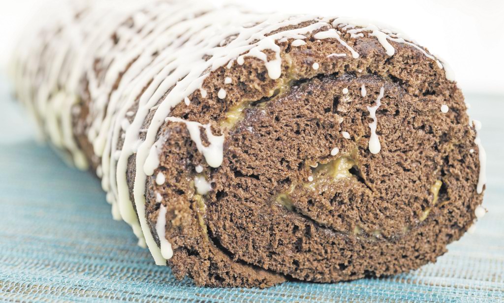 In en om die huis: Sjokolade-rolkoek met karamelvulsel