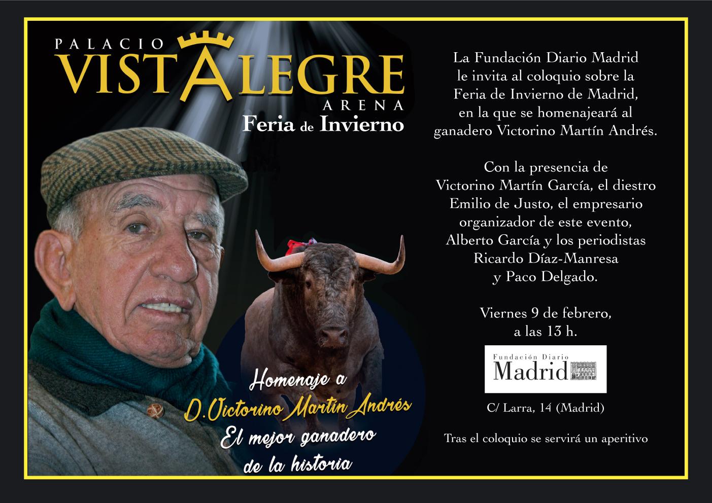 Del Toro Al Infinito Fundación Diario Madrid Homenaje A Victorino