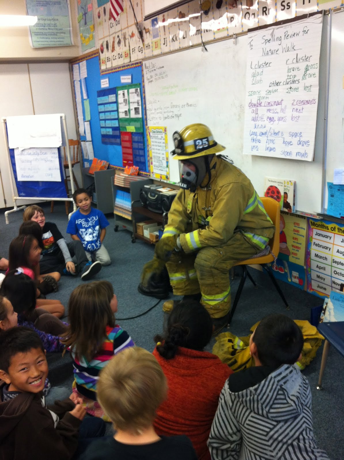 MinaG: Firefighter Classroom Visit