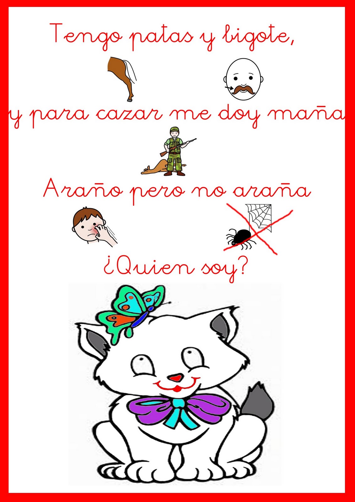 Adivinanzas adaptadas de animales 2