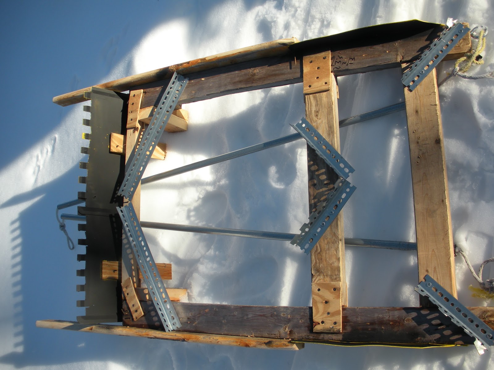 A Copper Country Homestead: Building a trail leveler.