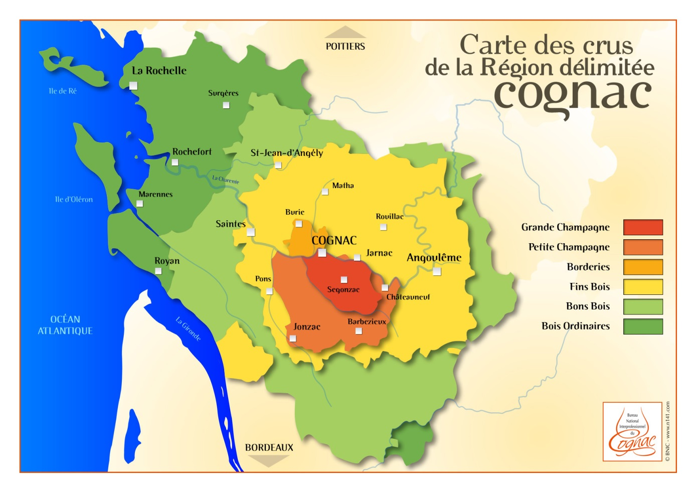 Cognac, une passion: Les crus du Cognac
