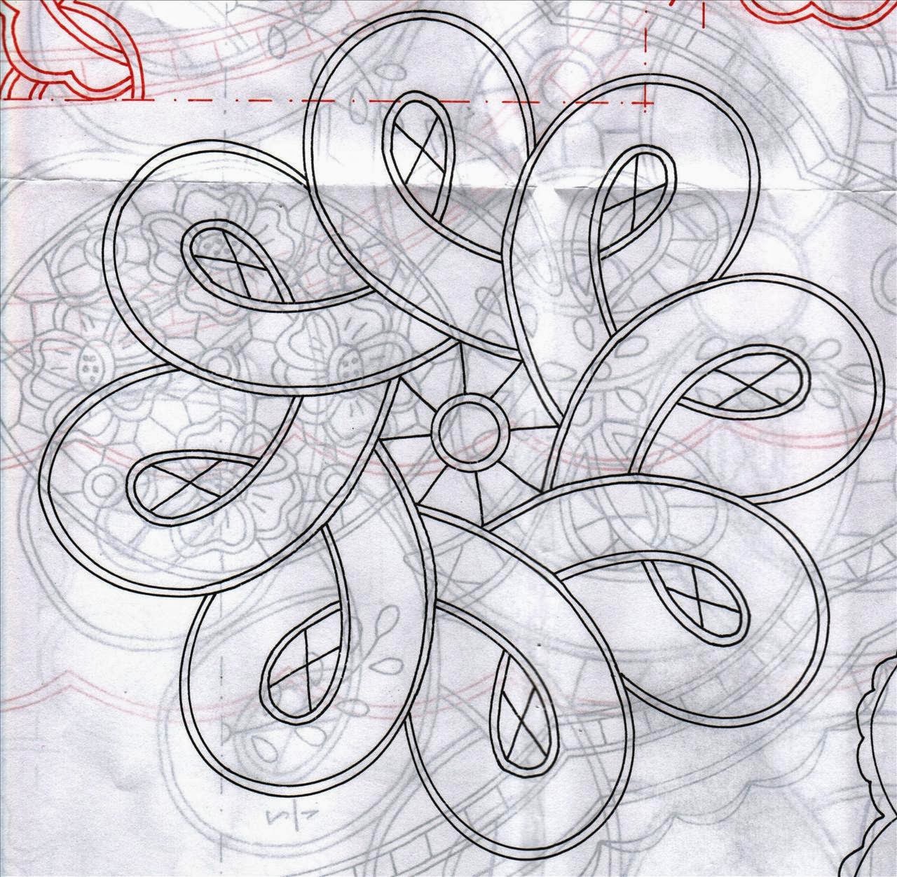 Haft Richelieu, szydełkowanie i inne moje pasje: Wzór serwetka okrągła