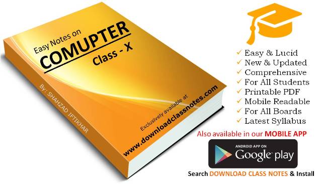 10th Class Computer Science Notes Unit 10 For Fbise And Punjab Boards Download Class Notes