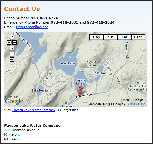 The Smoke Rise and Kinnelon Blog: The Fayson Lakes Song