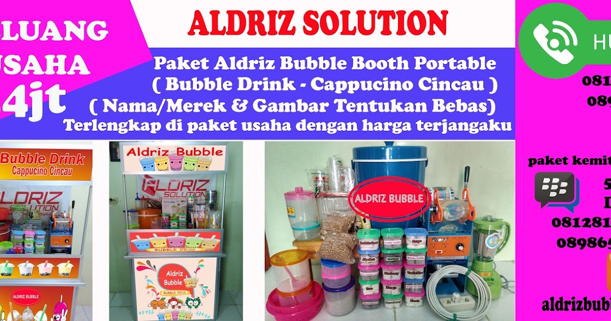 Paket Kemitraan Cappucino Cincau: Franchise Bubble Drink & Cappucino Cincau