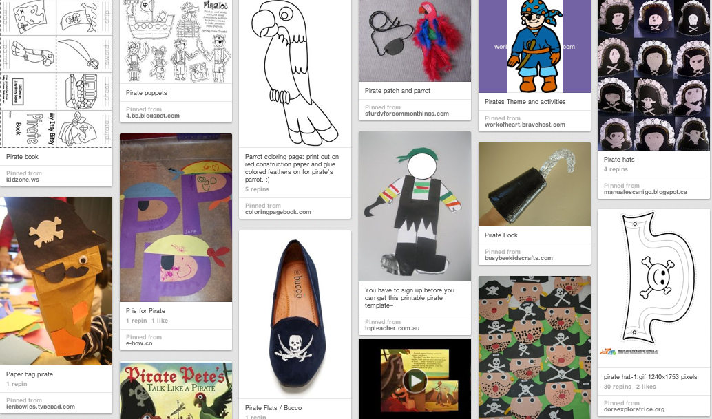 Kindergarten's 3 Rs: Respect, Resources and Rants: Ahoy Mateys ...