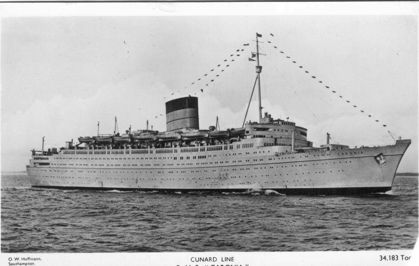 RMS "CARONIA" of 1947