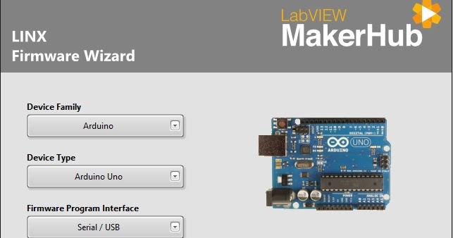 LABVUINO: Überspielen der LINX-Firmware auf den Arduino