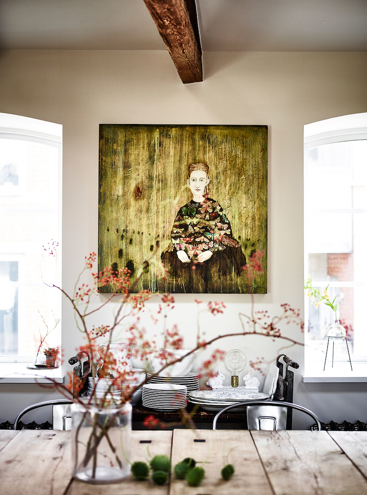 Eclectic country style Swedish apartment