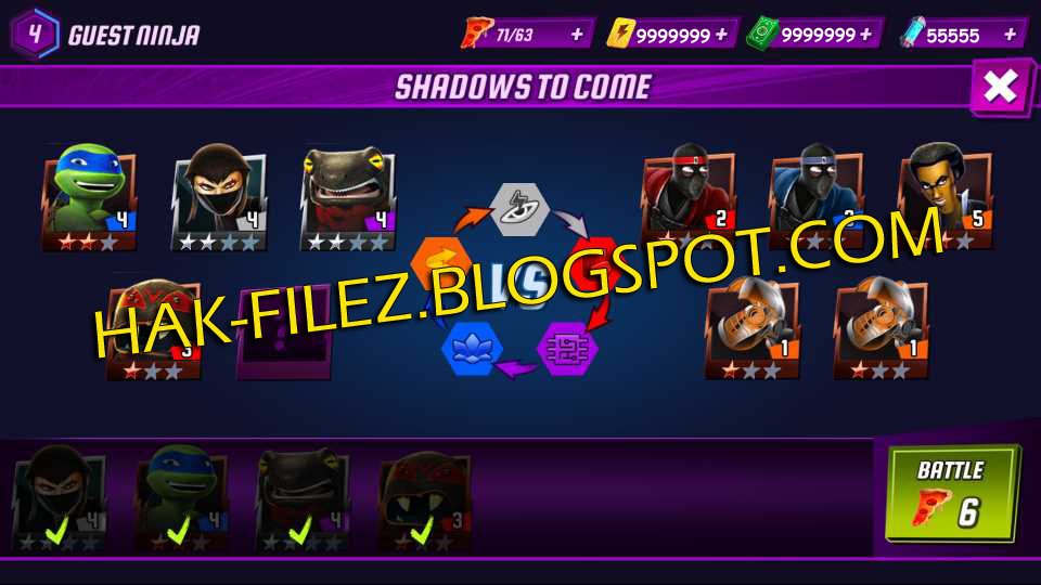 Teenage Mutant Ninja Turtles Legends hack all resources ~ Download Game ...